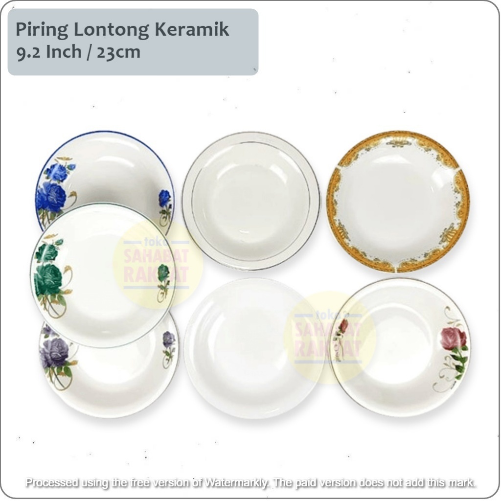 Jual [Grosir] Piring Lontong Keramik Morito 9.25 Inch | Shopee Indonesia
