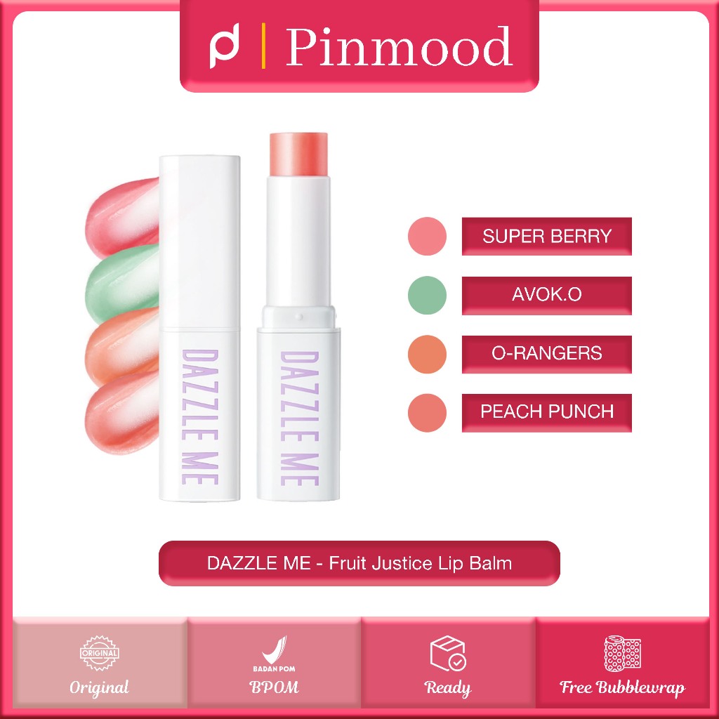 Jual DAZZLE ME - FRUIT JUSTICE LIP BALM - Pelembab Bibir Moisturizing ...