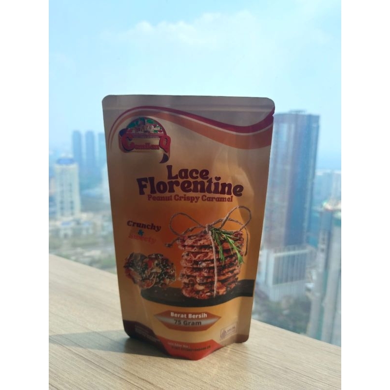 Jual CQ- Lace Florentine / Florentine Cookies/ Peanuts Crispy Caramel ...