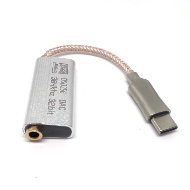 Jual DAC Hi Res AMP ESS HiFi Quad DAC Converter ES9280C Pro DSD256 Type C to 3.5mm | Shopee ...