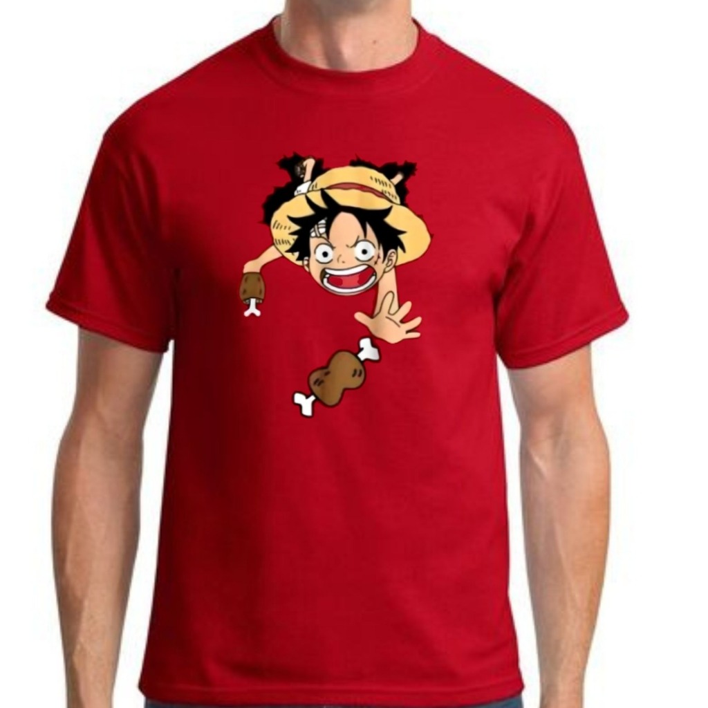 Jual KAOS PRIA ONE PIECE LUFFY - R10 | Shopee Indonesia