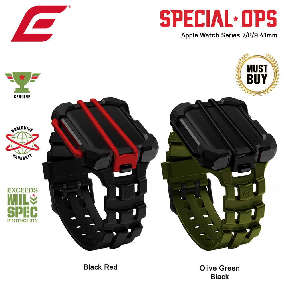 Jual Apple Watch Band Series 7 / 8 / 9 41mm Casing Strap Element Case ...