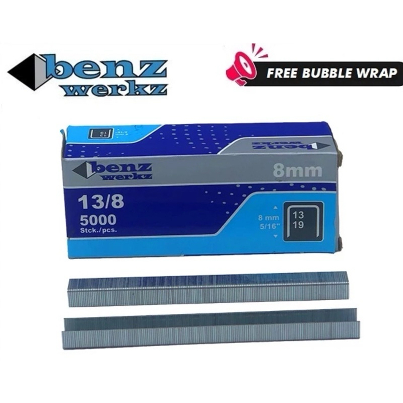Jual BENZ 13/8 Isi mata Staples 8mm Paku Tembak U Mata Nailer Gun Jok ...