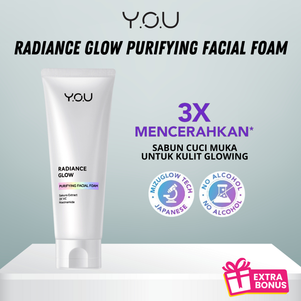 Jual YOU Radiance Glow Purifying Facial Foam | Brightening Vitamin C ...