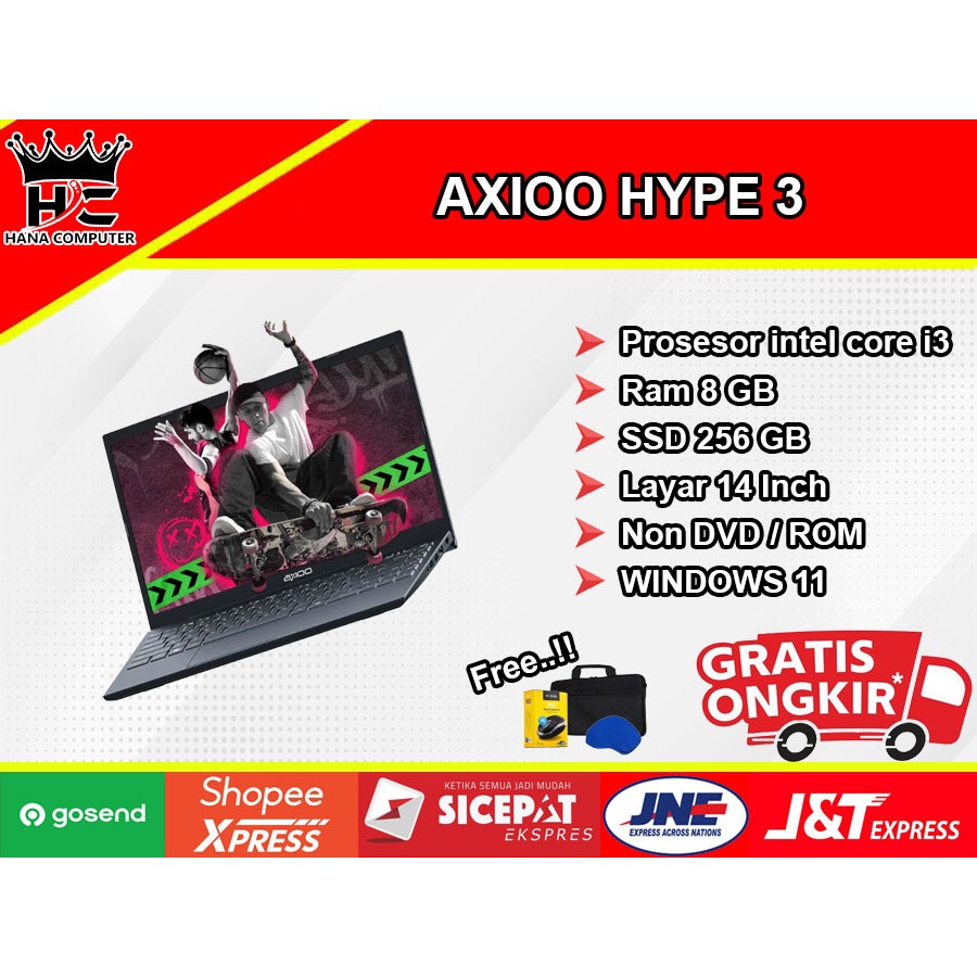 Jual AXIOO HYPE 3 FHD-IPS i3-1005G1 8GB 256GB NVME WIN 11 | Shopee Indonesia