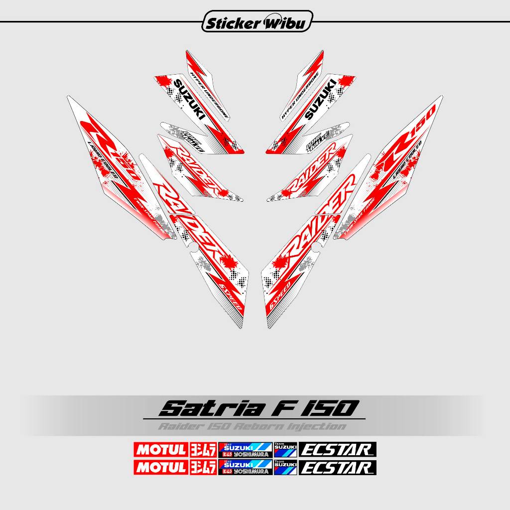 Jual STRIPING SATRIA INJEKSI 150 MOTIF 5 / F150 / SATRIA F 150 / 2016 ...