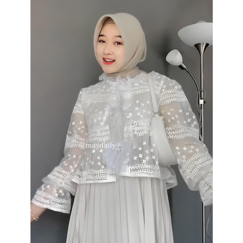 Jual [Maydaily Wear] Outer Brokat Vintage Style - Motif 1 || Outerwear ...