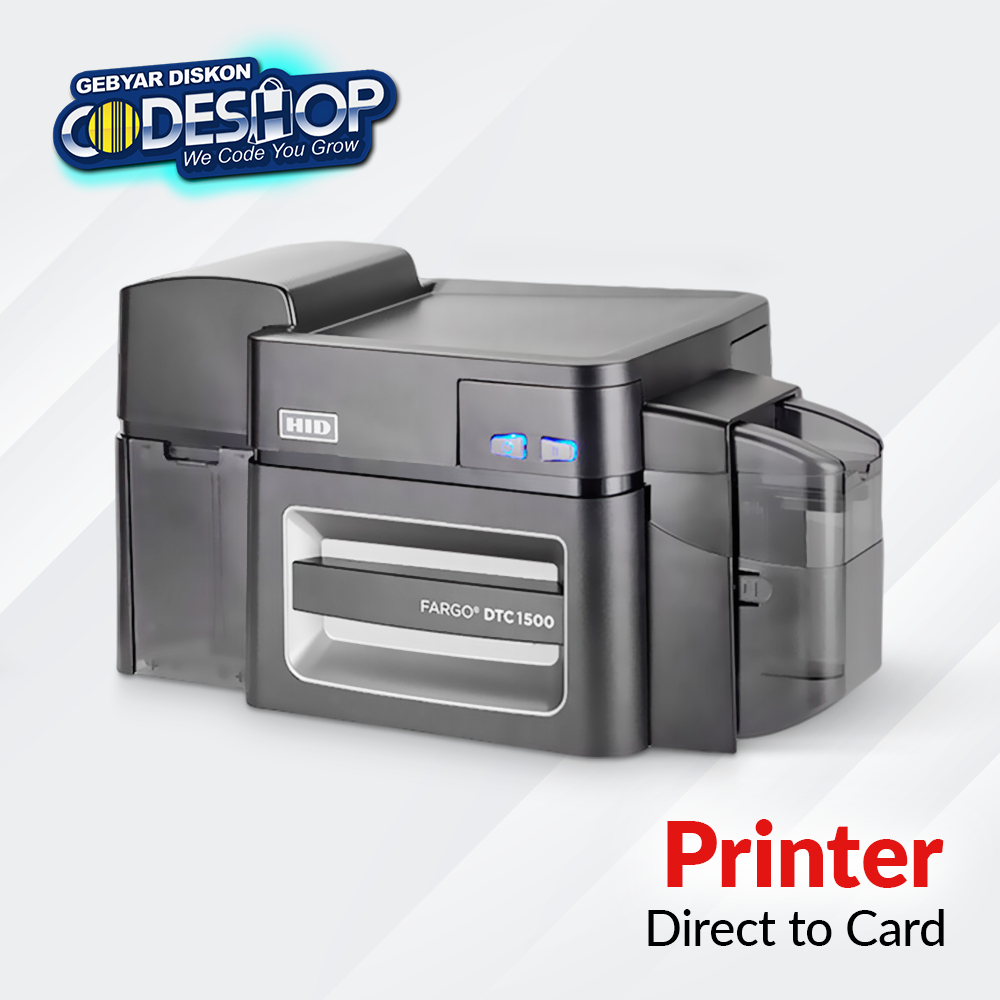 Jual Fargo DTC1500 ID Card Printer Dual Side 300dpi USB Cetak Kartu PVC ...