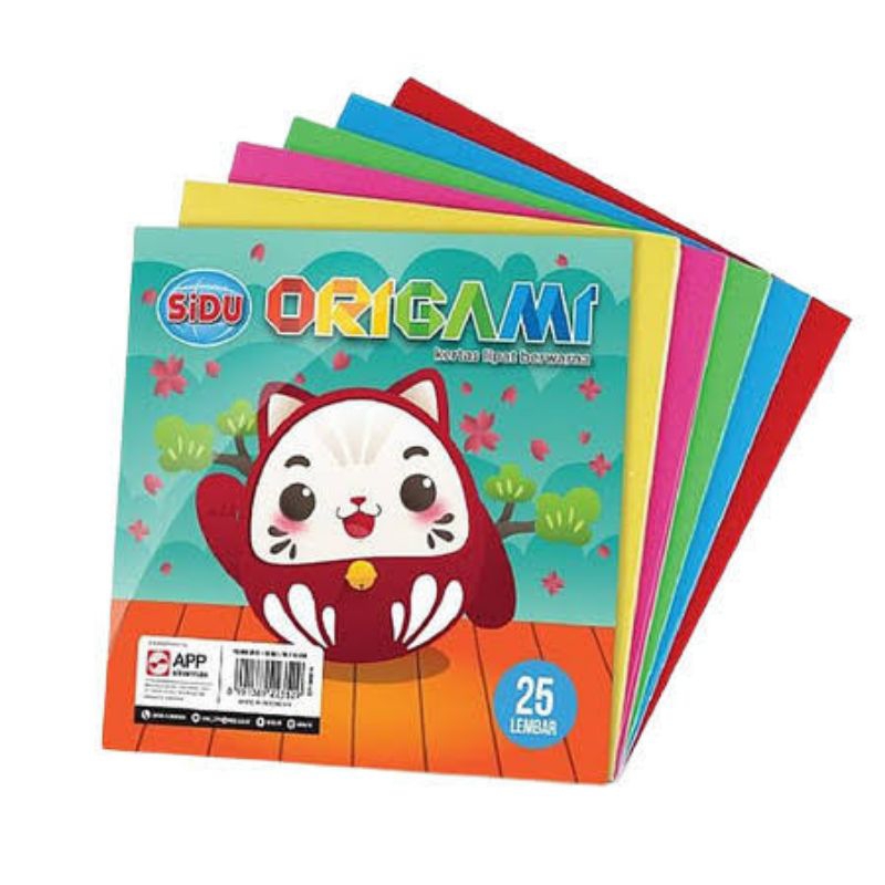 Jual Kertas Lipat Origami Sidu 16 x 16 Cm Harga 1 Pak Isi 25 Lembar ...