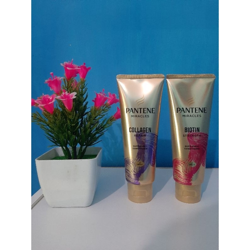 Jual Pantene Miracles Conditioner Collagen Repair & Biotin Strenght 70Ml | Shopee Indonesia