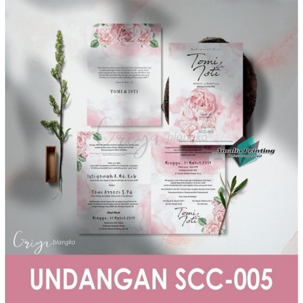 Jual Undangan Pernikahan Simple, Elegan, Murah, Unik, Aesthetic, Rustic ...