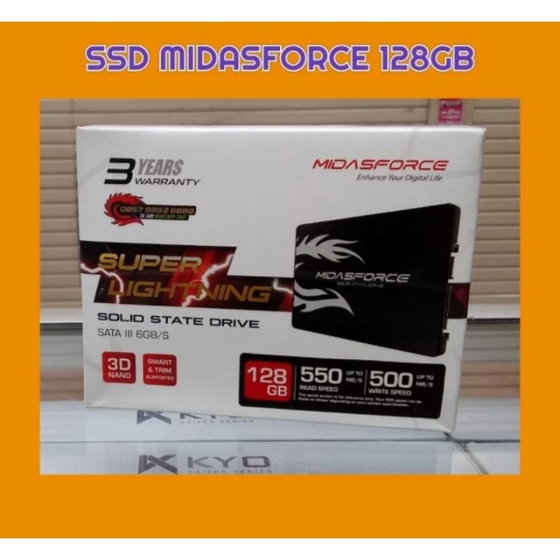 Jual SSD MIDASFORCE SATA 128GB 2'5 INCH | Shopee Indonesia