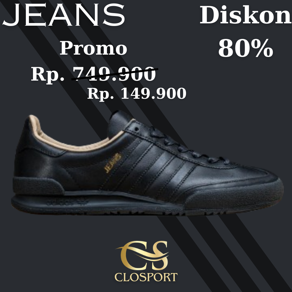 Jual 𝐒𝐄𝐏𝐀𝐓𝐔 𝐒𝐍𝐄𝐀𝐊𝐑𝐄𝐒 𝐓𝐄𝐑𝐁𝐀𝐑𝐔 ADIDAS JEANS PRIA/WANITA FULL BLACK UK 39 ...