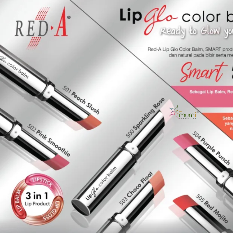Jual RED-A LIP GLO COLOR BALM 2G | Shopee Indonesia