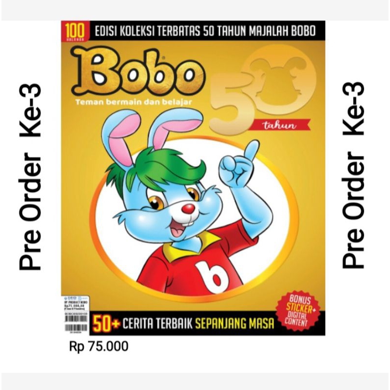Jual (PRE-ORDER KE-3) EDISI KOLEKSI TERBATAS 50 TAHUN MAJALAH BOBO | Shopee Indonesia