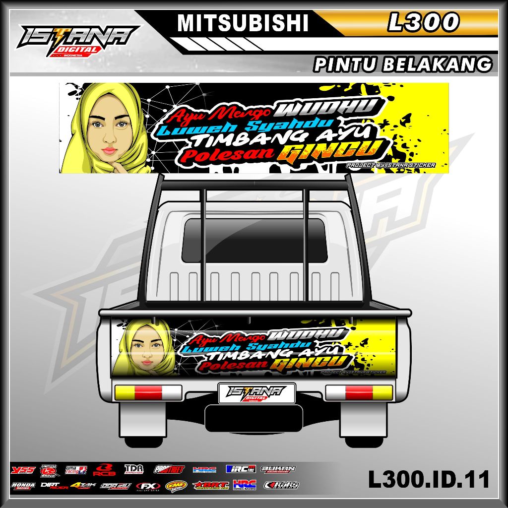 Jual Stiker Pintu Belakang L300 - Sticker Variasi Pintu Belakang ...