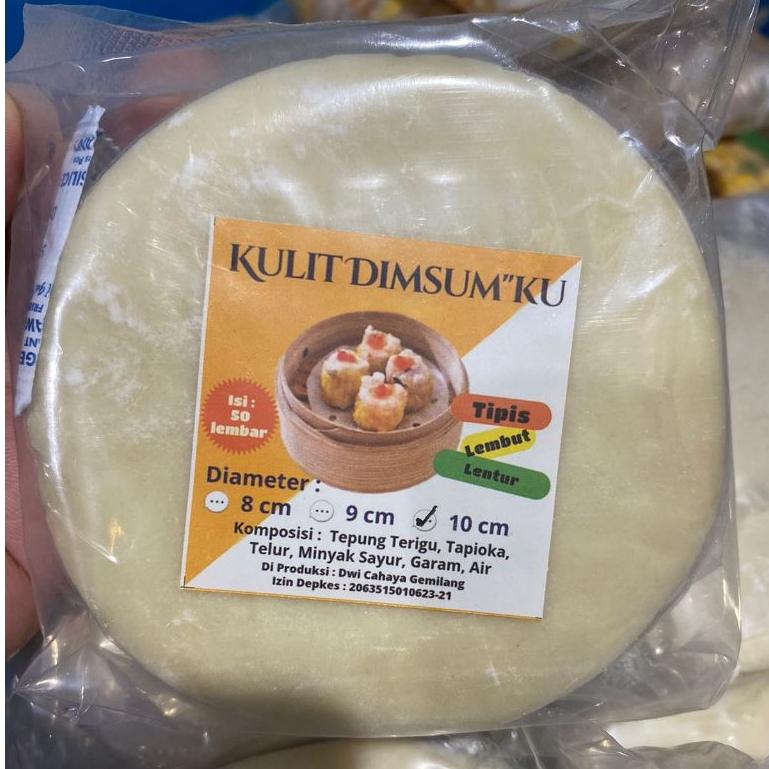 Jual kulit dimsum ku putih 10cm | Shopee Indonesia