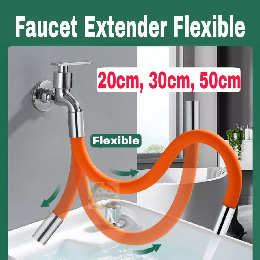 Jual SAMBUNGAN KRAN AIR FLEXIBLE FAUCET EXTENDER KRAN AIR FE30 50CM ...