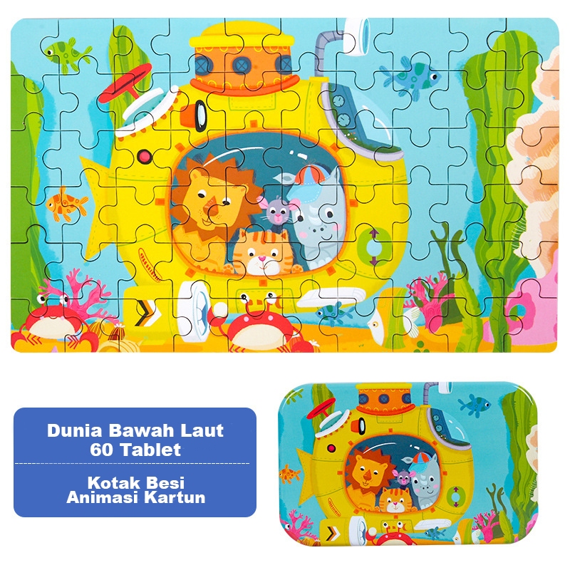 Jual Puzzle Kayu Mainan Anak Anak / Puzzle Kayu Halus Aman Untuk Anak ...