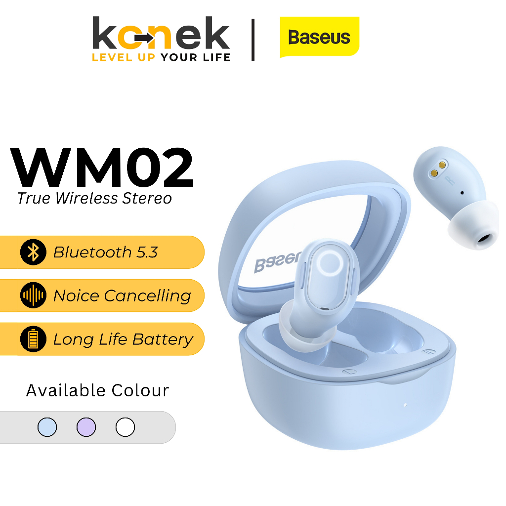 Jual Baseus WM02 True Wireless Bluetooth Headset Earphone Mini Earbuds ...