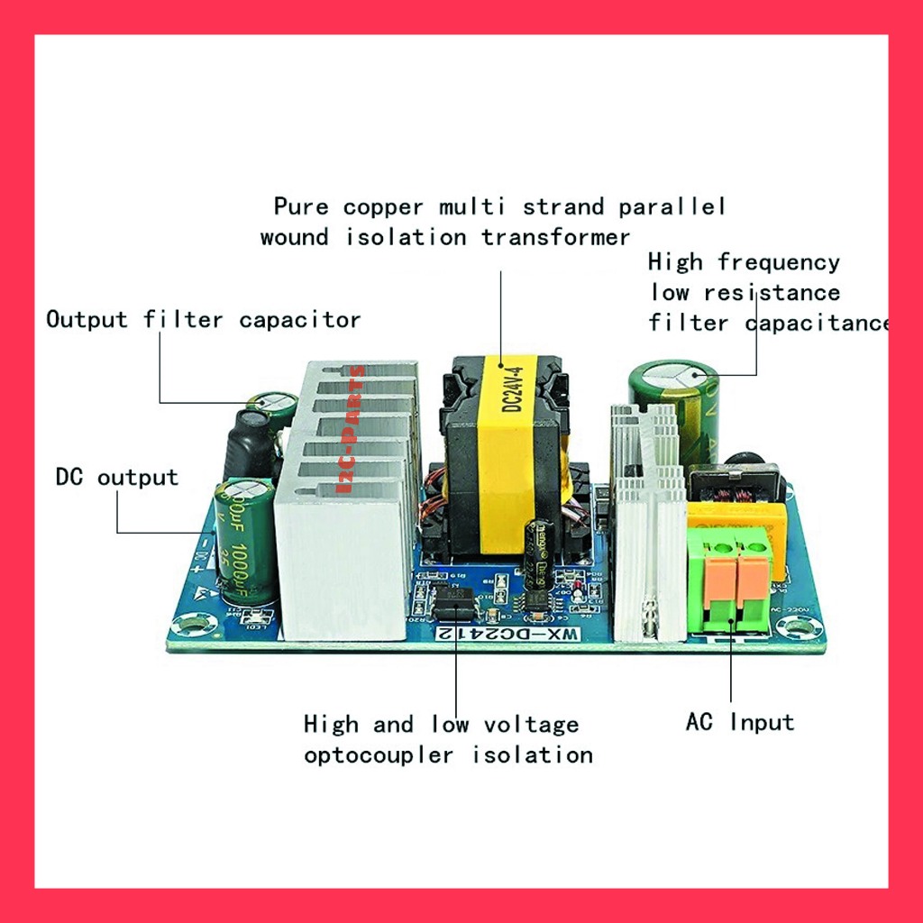 Jual Power Supply 24V 4A Switching Mode SMPS AC to DC Module | Shopee ...