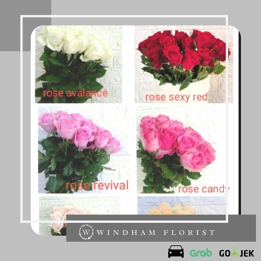 Jual Buket Bunga Rose isi 10 Tangkai | Windham Florist | Shopee Indonesia