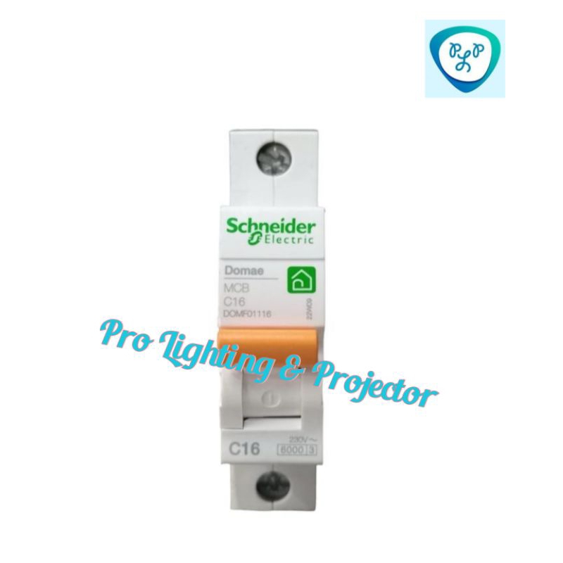 Jual MCB Schneider New Domae 16A 1P 6Ka (16 Ampere 1 Phase) | Shopee Indonesia