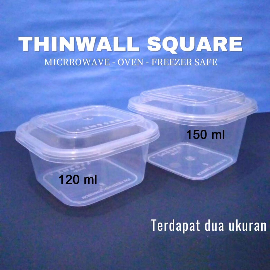 Jual ThinWall Kotak (Square) 150 ml merk VICTORY (isi 25 set) | Shopee ...