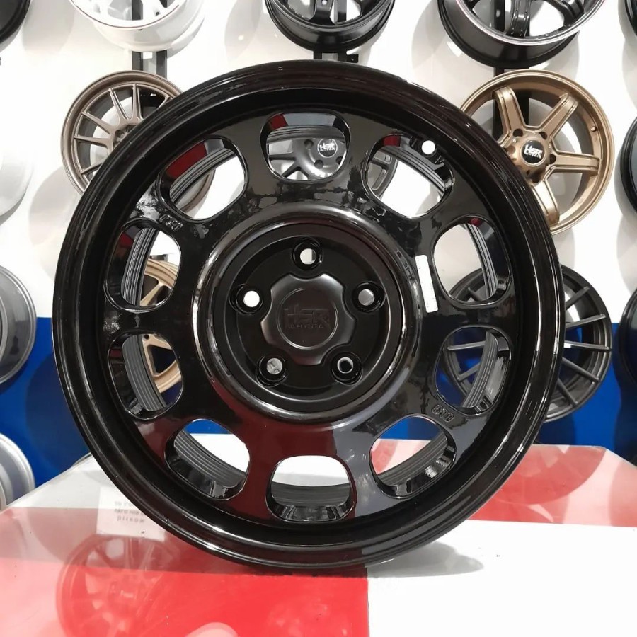Jual GRATIS ONGKIR!! VELG KALENG RING 17 BAUT 5 GLOSSY BLACK HSR KLG ...