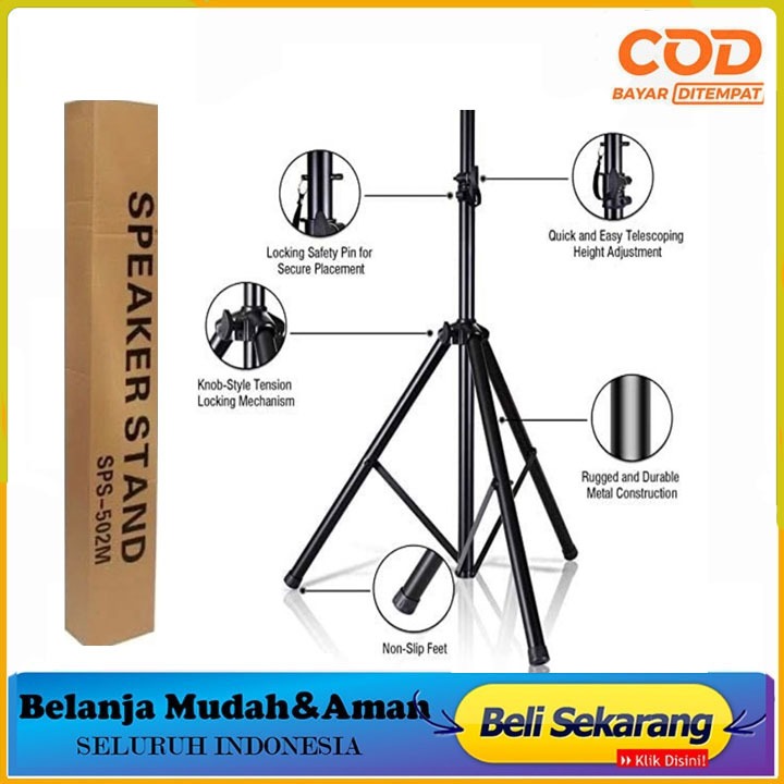 Jual Stand Speaker Aktif Pasif Portable Dudukan Speaker TERLARIS ...