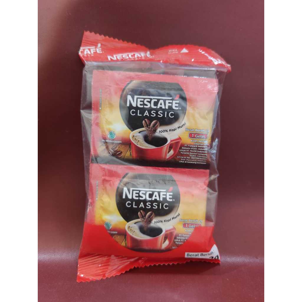 Jual Nescafe Classic Kopi Instant 2gr Isi 10sct | Shopee Indonesia