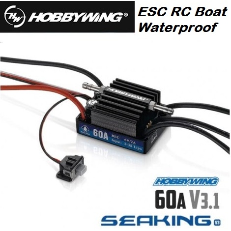 Jual Hobbywing SeaKing 60A V3.1 Brushless ESC for RC Boat Watercooled ...