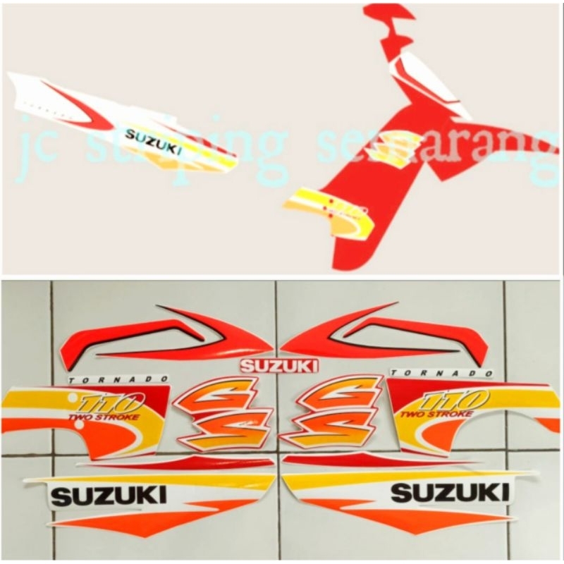 Jual Striping Suzuki Tornado GS costum SE Merah ( bukan sogun bagong ...