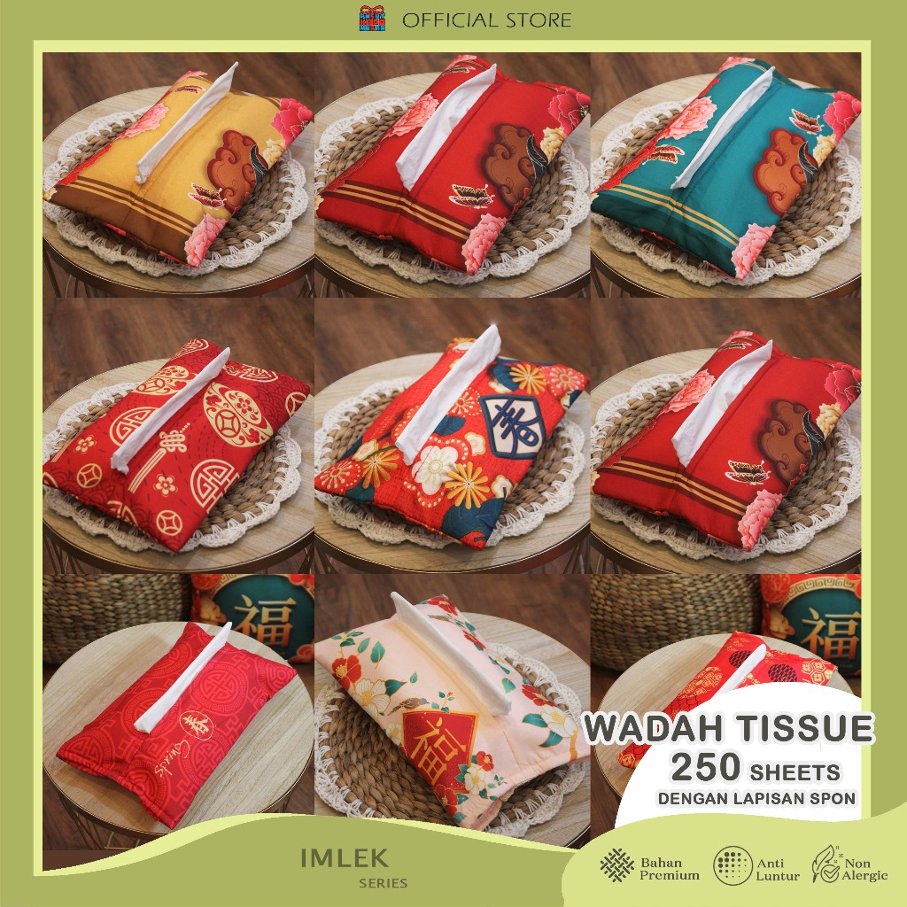 Jual Cover Sarung Tissue Print 250 Sheet Tempat Tisu Besar Motif Imlek ...