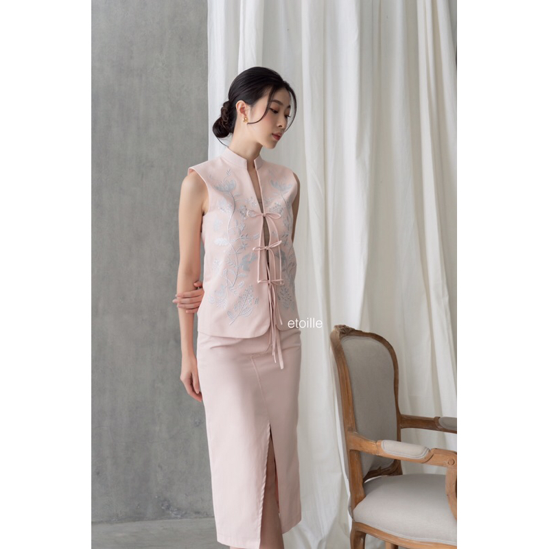 Jual Ying Su Cheongsam Set Pink - Chinese New Year Collection CNY ...