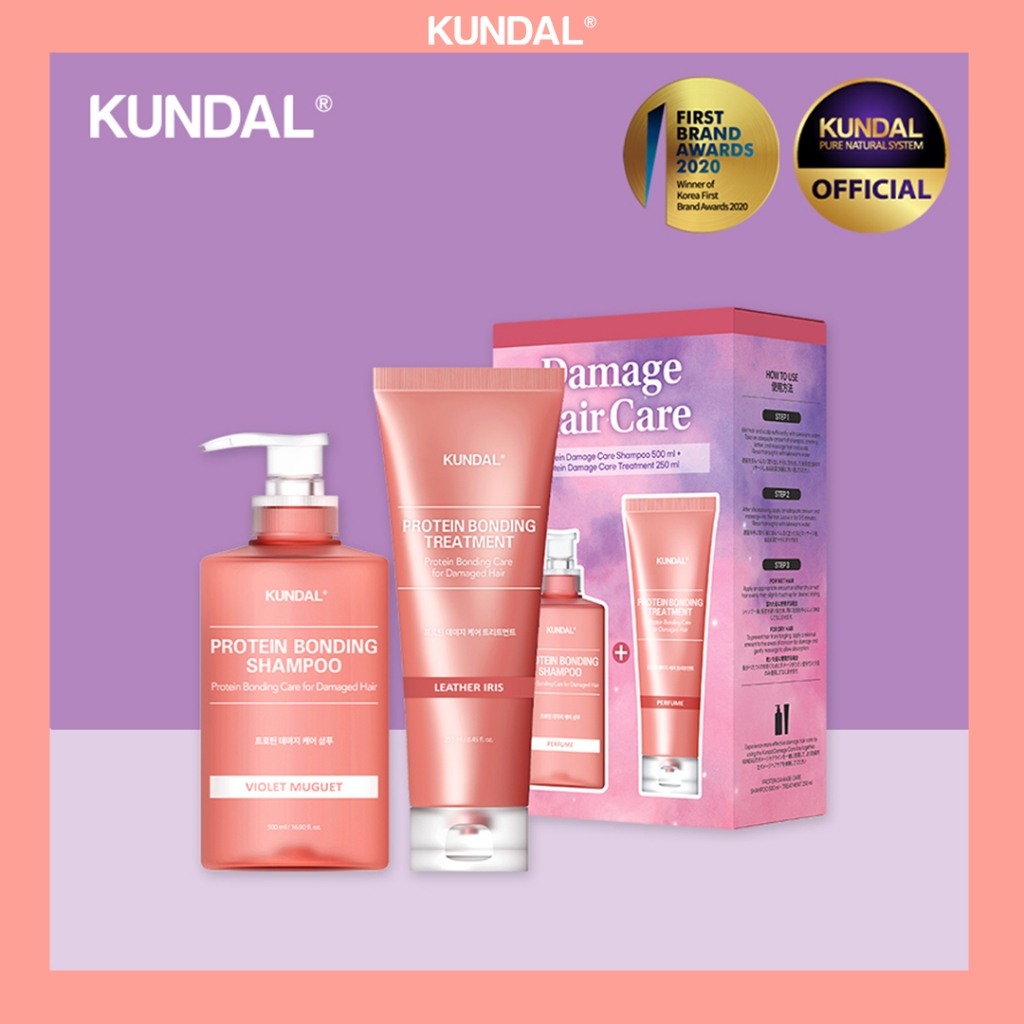 Jual KUNDAL PROTEIN DAMAGE CARE SHAMPOO&TREATMENT SET | Shopee Indonesia