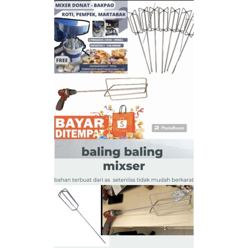 Jual MATA BOR MIXER [ PENGOCOK ADONAN KUE DLL] UK 60 CM | Shopee Indonesia