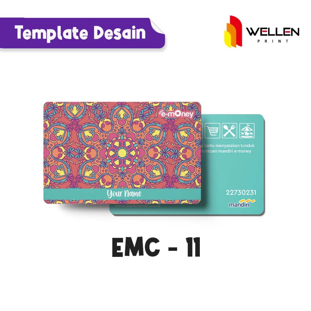 Jual WELLEN PRINT - Cetak Kartu E Toll Emoney Mandiri Print Etoll Card E – Money Custom | Shopee ...
