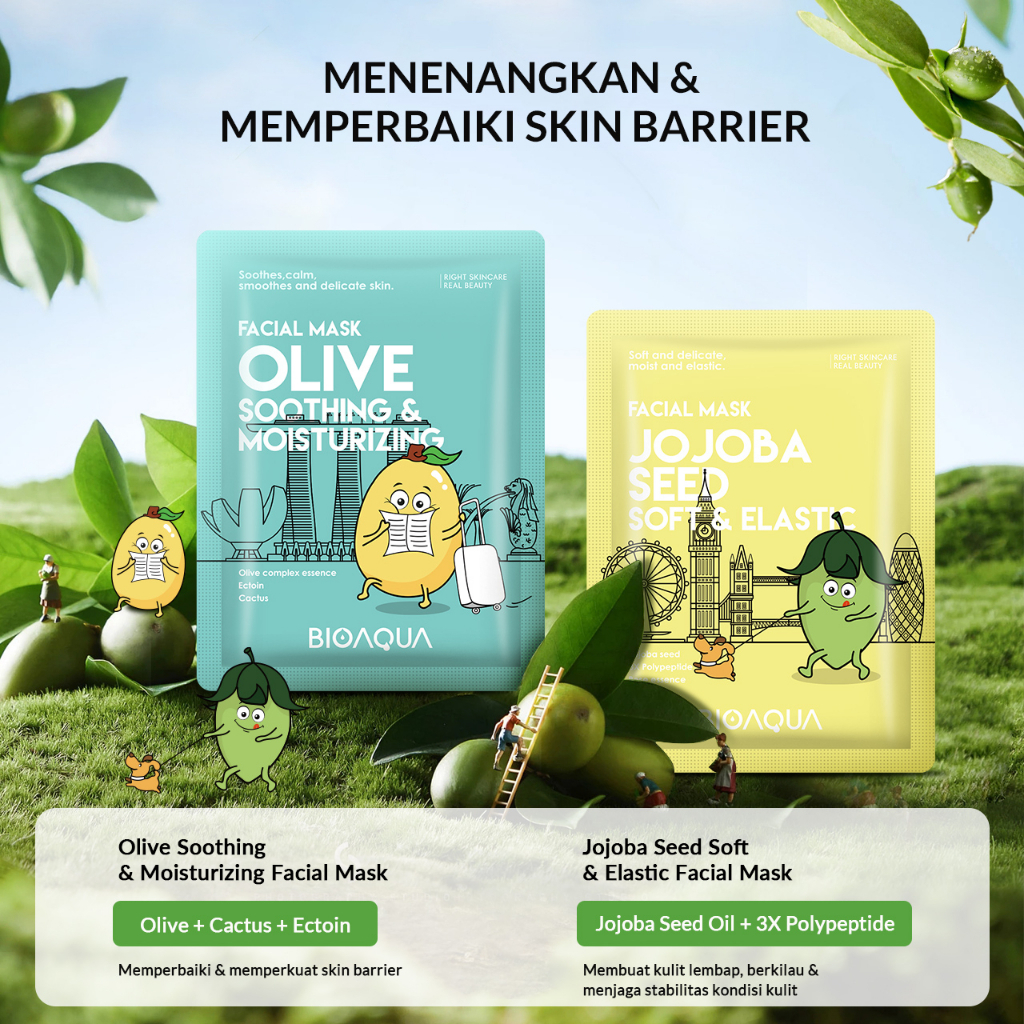 Jual BIOAQUA FACE MASK CEREAL / BIJI BUAH 25ML | Shopee Indonesia