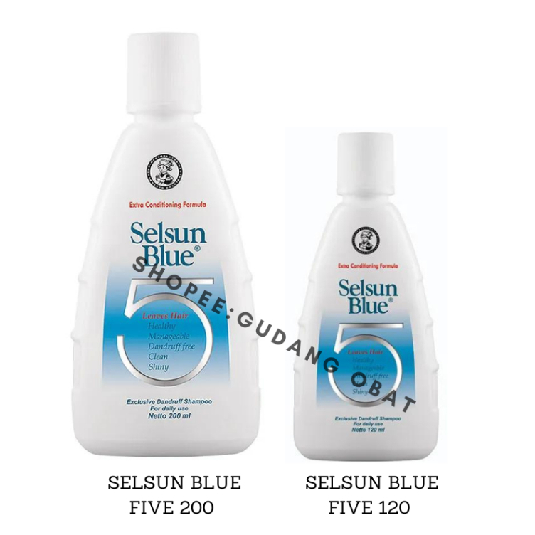Jual Selsun Blue Five Shampoo 200 Ml, Selsun Blue Five 120 Ml - Blue 5 ...