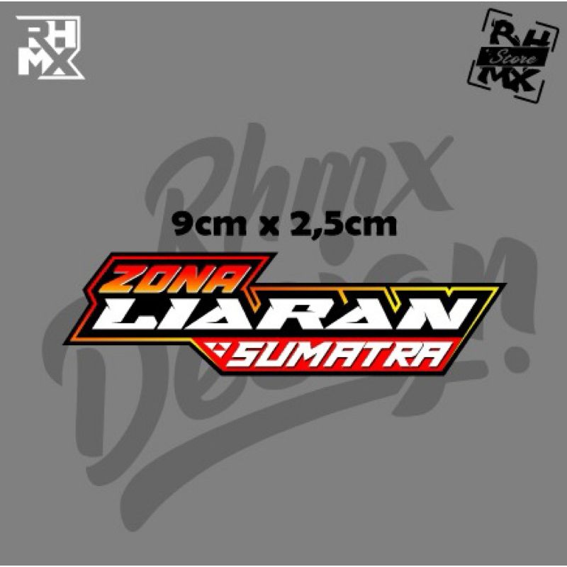 Jual sticker zona liaran sumatra stiker liaran sumut zona sumatra anak ...