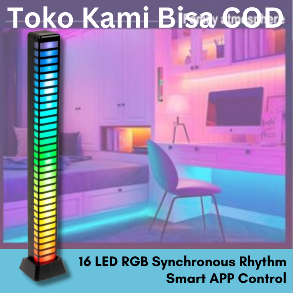 Jual Lampu LED RGB Bar Strip Sound Rhythm 3D USB with App | Shopee ...