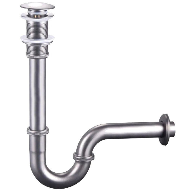Jual P TRAP BASIN SIFON AFUR WASTAFEL PENCET TANPA LUBANG WITHOUT OVERFLOW KUNINGAN JUMBO ...