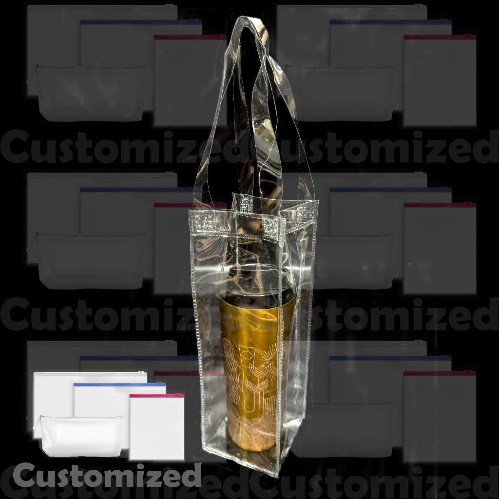 Jual 025 GROSIR 1 Liter Tas Mika PVC Polos Goodiebag Kantong Botol Kopi ...