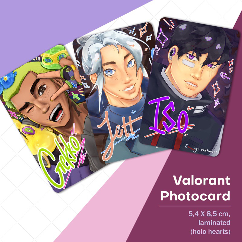 Jual Valorant Photocard - Gekko, Jett, & Iso | Shopee Indonesia