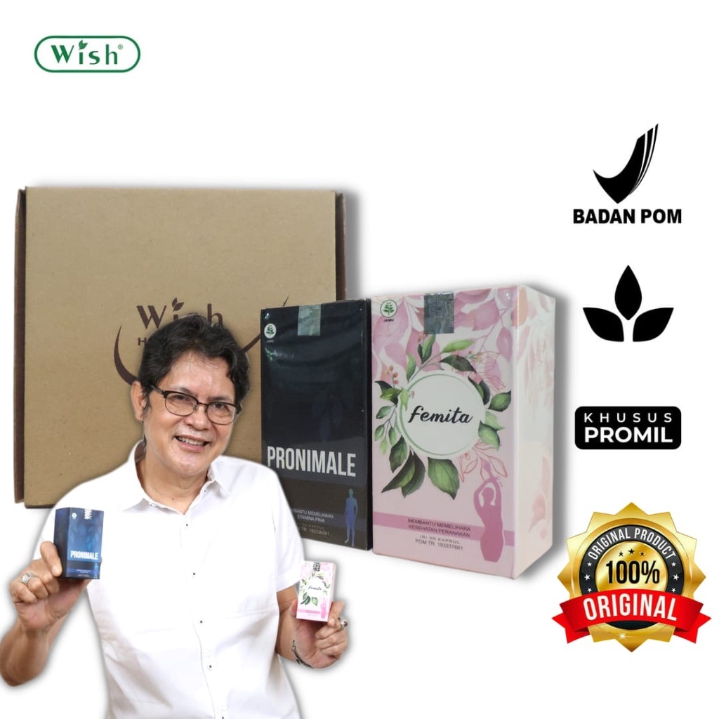Jual Wish Paket Promil - Femita dan Pronimale - Perbotol 30 Kps Asli Dr Boyke | Shopee Indonesia