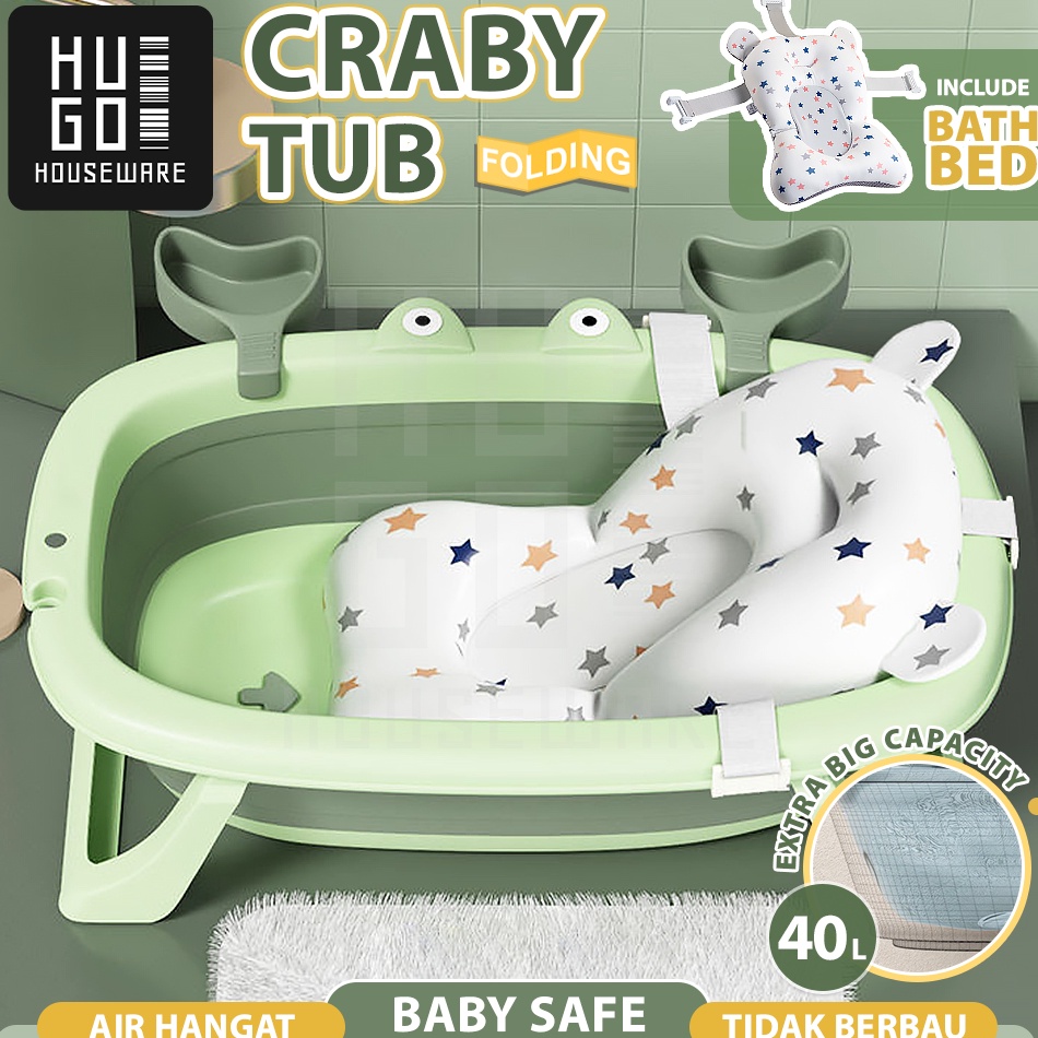 Jual ART K25Y HUGO Bak Mandi Bayi Lipat Silicone Foldable Baby Bathtub ...