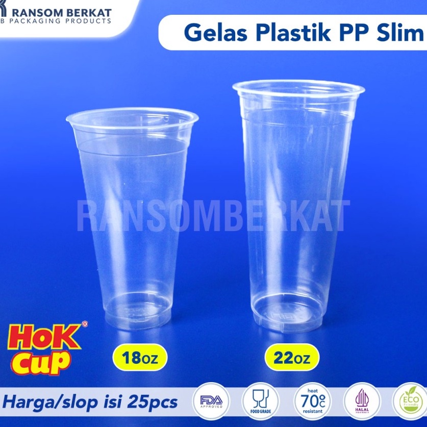 Jual Product Exclusive Gelas Plastik PP Plastic Cup Slim Berbagai Macam ...