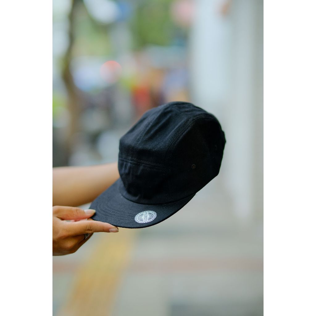 Jual Topi Five Panel Polos Denim | Shopee Indonesia
