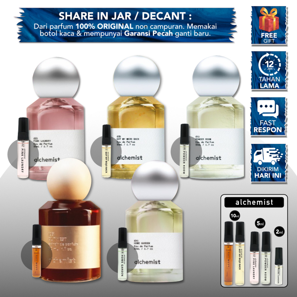 Jual ALCHEMIST DECANT (SHARE IN JAR) PARFUM ALCHEMIST Travel Size 1/2/5 ...